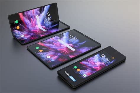 Samsung foldable smartphone 3D renders | LetsGoDigital