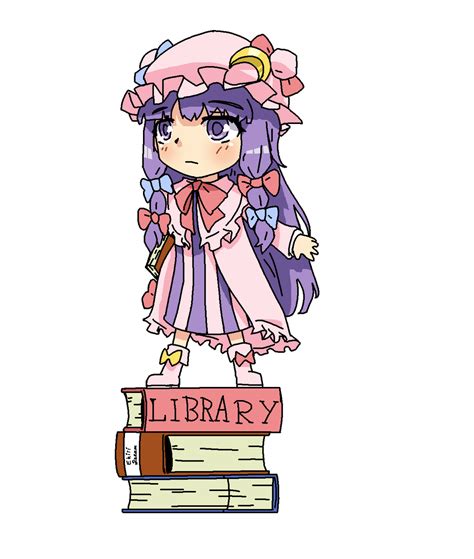 Touhou Patchouli Knowledge Chibi Sticker By Ekiri Dream On Deviantart