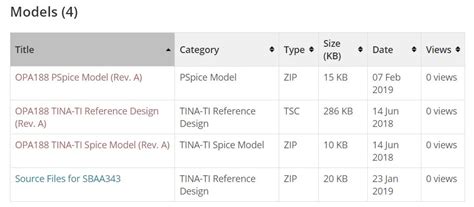 TINA Spice OPA OPA OPAmp TINA Model Amplifiers Forum Amplifiers TI E E Support Forums