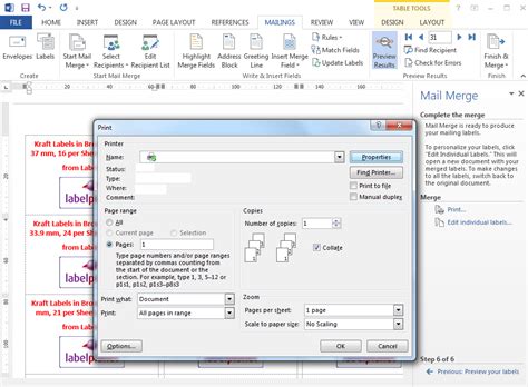 How To Print Christmas Labels Using A Word Mail Merge