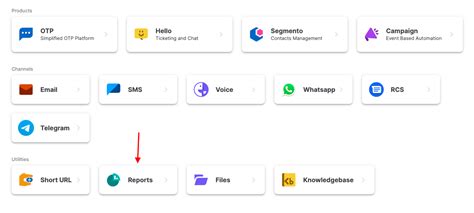 how to export otp reports msg91