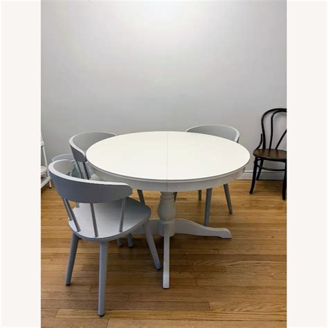 Ikea Ingatorp White Extendable Dining Table Aptdeco