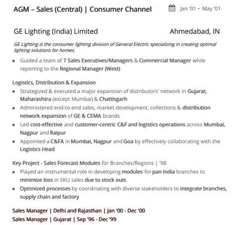 Resume Multiple Positions Guide With Titles Examples