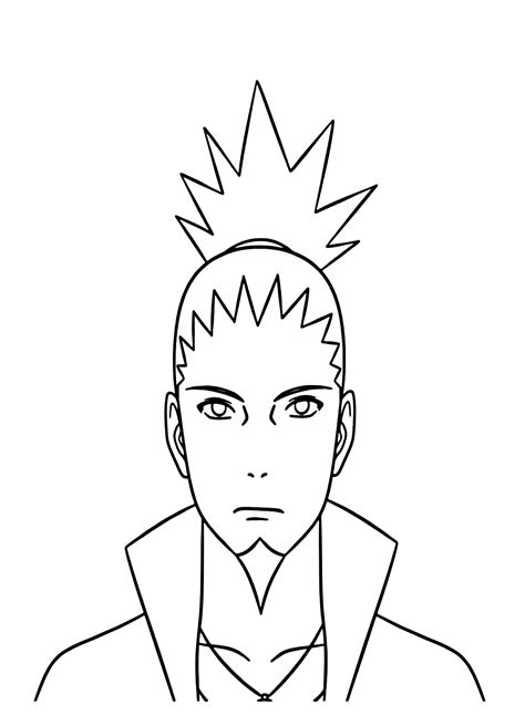 Free Nara Shikamaru Coloring Page Free Printable Coloring Pages