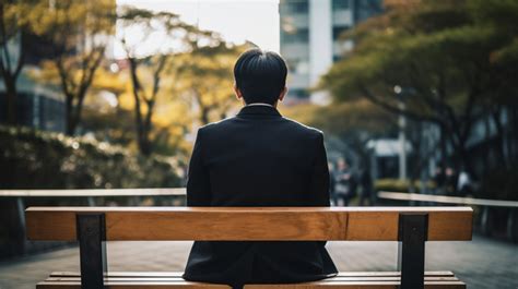 4 벤치에 앉아 사업가의 뒷모습 무료 다운로드 사진 그림 및 배경 이미지 Pngtree