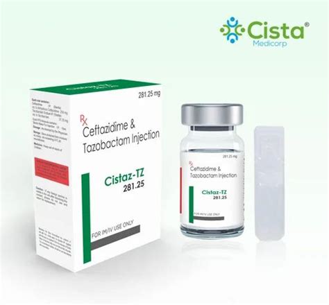 Ceftazidime 250mg Tazobactum 31 25mg 1 125gm At ₹ 174 Vial In Panchkula