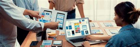 Premium Photo Creative Frontend Developer Brainstorming Ui Design Scrutinize