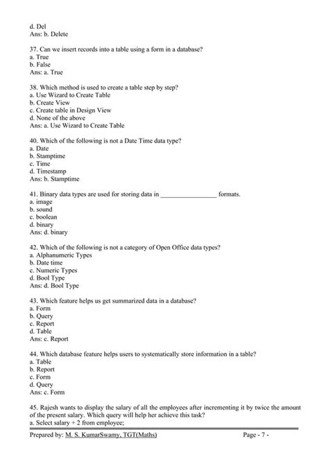 03 Database Management System Important Questions Answerspdf