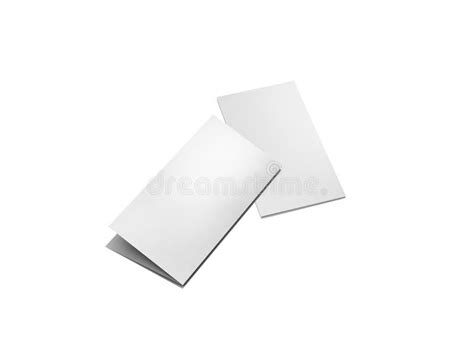 Dl Tri Fold Brochure 3d Rendering Stock Illustration Illustration Of