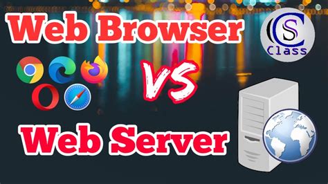 What Is Web Browser And Web Server On Cs Class Youtube