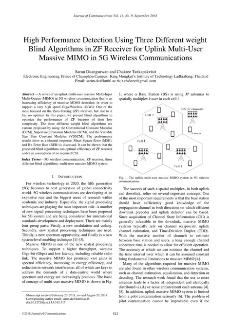 Pdf High Performance Detection Using Three Different Weight Blind