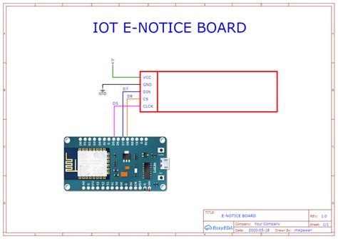 E Notice Board Using Nodemcu Esp8266 Myengineeringstuffs