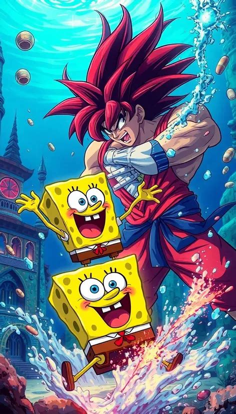 Spongebob Vs Goku Image Free Ai Generator Makepix