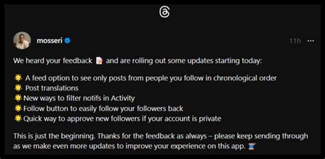 Threads Update Brings Following Feed Translation And More