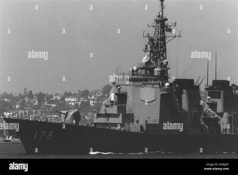A Port Bow View Of The Fore Section Of The Japanese Maritime Self Defense Force Jmsdf Guided