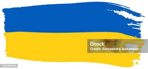 우크라이나 브러시 스트로크의 플래그 손으로 그린 스케치 0명에 대한 스톡 벡터 아트 및 기타 이미지 0명 국기 그래픽 프린트 Istock