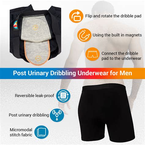 Post Urinary Dribbling Underwear For Men By Dribble Male Urinary