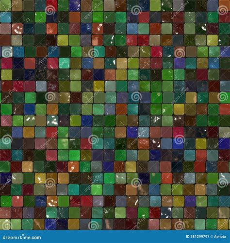 Seamless Square Mosaic Pattern Stock Illustration Illustration Of Quadrate Mosaic 281299797
