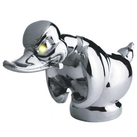Convoy Rubber Duck Hood Ornament Chrome With Led Eyes 4 State Trucks