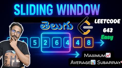 Leetcode 643 Maximum Average Subarray Sliding Window Logic 🧠📊 Placement Series Dsa