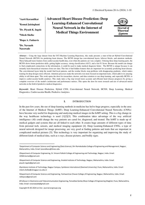 pdf advanced heart disease prediction deep learning enhanced