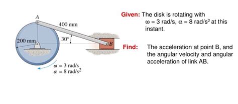 Solved Given The Disk Is Rotating With Omega 3 Rad S