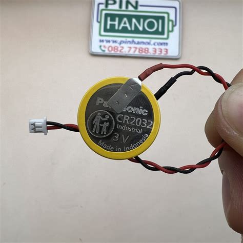 Pin Cmos Laptop Panasonic Cr2032 Lithium 3v Có Jack Cắm Pin Hà Nội