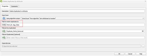 Qgis Graphical Model Builder Delete Duplicates By Attribute Geographic Information Systems
