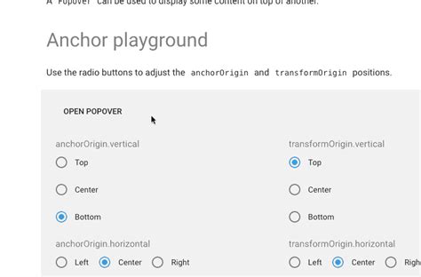 Menu Vertical Anchoring Of Popover · Issue 7961 · Muimaterial Ui
