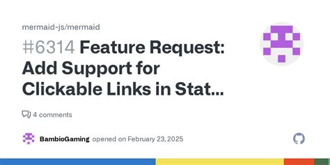 Feature Request Add Support For Clickable Links In State Diagram Nodes · Issue 6314 · Mermaid