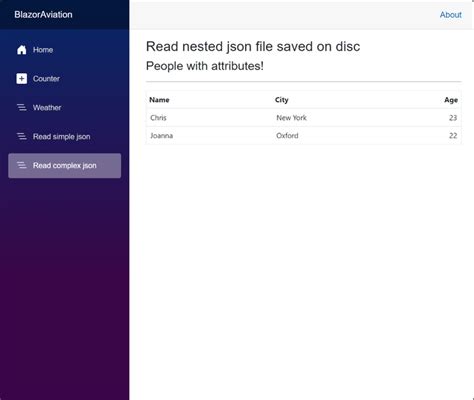 Read Json File From Disc Aviation
