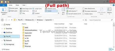 Display Full Path In Title Bar Of File Explorer In Windows Tutorials