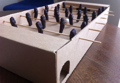 Cardboard Foosball Table Diy At Dora Snoddy Blog