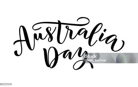 해피 오스트레일리아의 날 벡터 일러스트 오스트레일리아 의 날에 대 한 손으로 그린 된 텍스트 문자 2020년에 대한 스톡 벡터 아트 및 기타 이미지 Istock