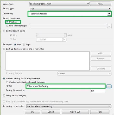 Sql Server Database Automatic Daily Backup