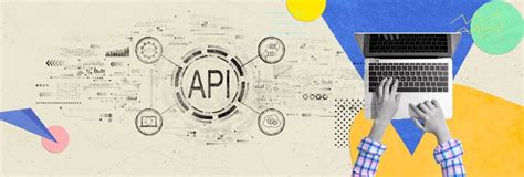 Api Application Programming Interface Concept With Person Using A