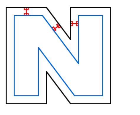 Create An Svg Path By A Fixed Perpendicular Distance With Javascript Stack Overflow