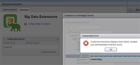 Could Not Connect To Management Server Vsphere Big Data