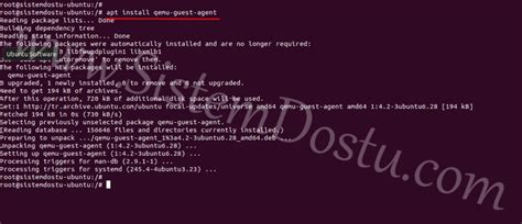 proxmox windows and ubuntu agent yükleme sistem ve network dünyasına