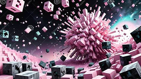 Exploding Minecraft Colorful Cubes Minecraft Blocks Minecraft Textures And Cubes Minecraft