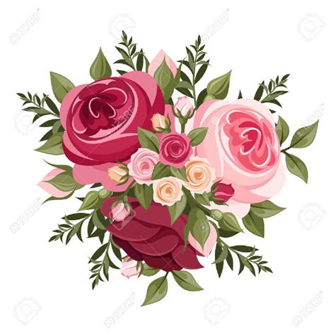 Bouquet Of Red Roses Clip Art