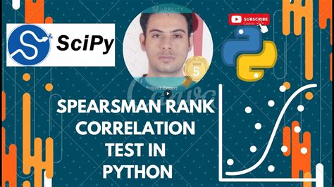 Python Spearsman Rank Correlation Hypothesis Test Calculation Youtube
