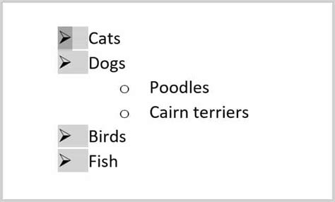 Bullets In Word Not Tabbing