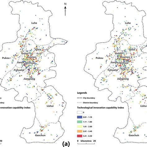 Spatial Distribution Pattern Of The Technological Innovation Capability Download Scientific