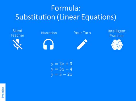 Substitution Into Linear Equations Variation Theory