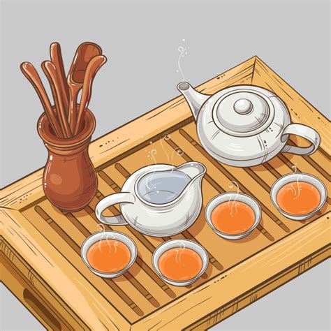 透明的茶具矢量插图图片 矢量的透明茶具插图素材 高清图片 摄影照片 寻图免费打包下载