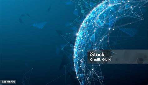 낮은 다각형 디자인 미래 공간 또는 데이터 및 기술 개념 3d 벡터 일러스트 레이 션 목성에 대한 스톡 벡터 아트 및 기타 이미지 목성 테크놀로지 데이터 Istock