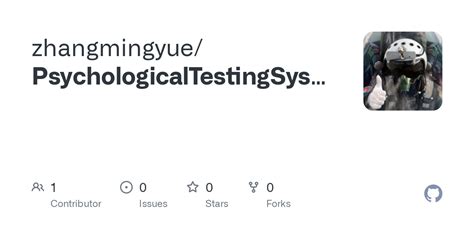 Github Zhangmingyue Psychologicaltestingsystem