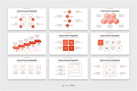 Square Powerpoint Infographics