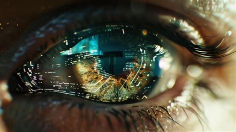 Biometric Retina Scan For Security And Identification Generative Ai Premium Ai Generated Image